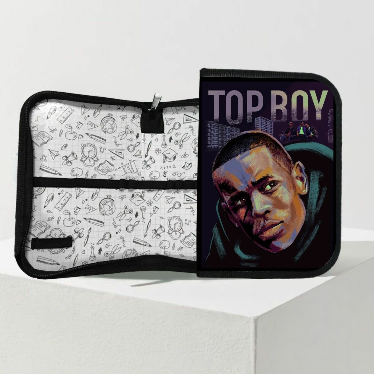 Пенал Mewni-Shop 190х130мм на молнии "Главарь, Top Boy" - 0006