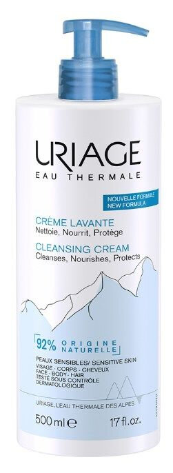 Крем Uriage Demaquilliants Cleansing Cream New Formula, Очищающий пенящийся крем, 500 мл