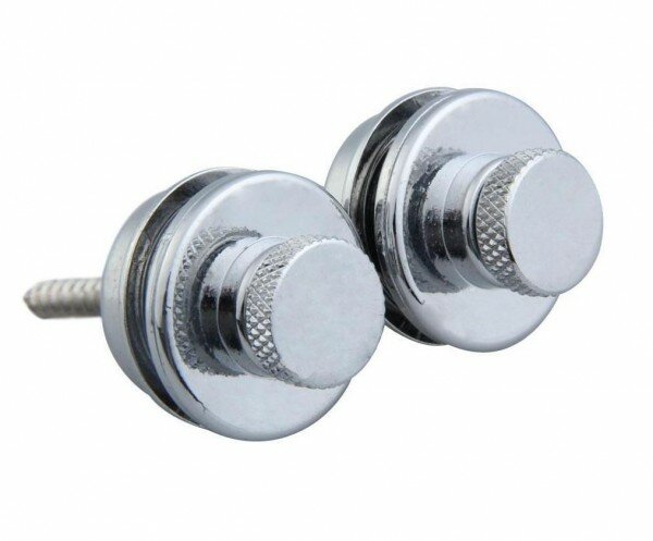 Комплект стреплоков (пара) Musiclily m186 marvel style, хром