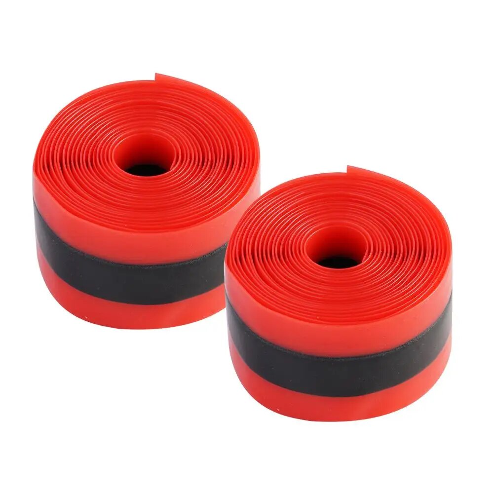 2 шт. Красный антипрокольный ремень для MTB и шоссейных велосипедов