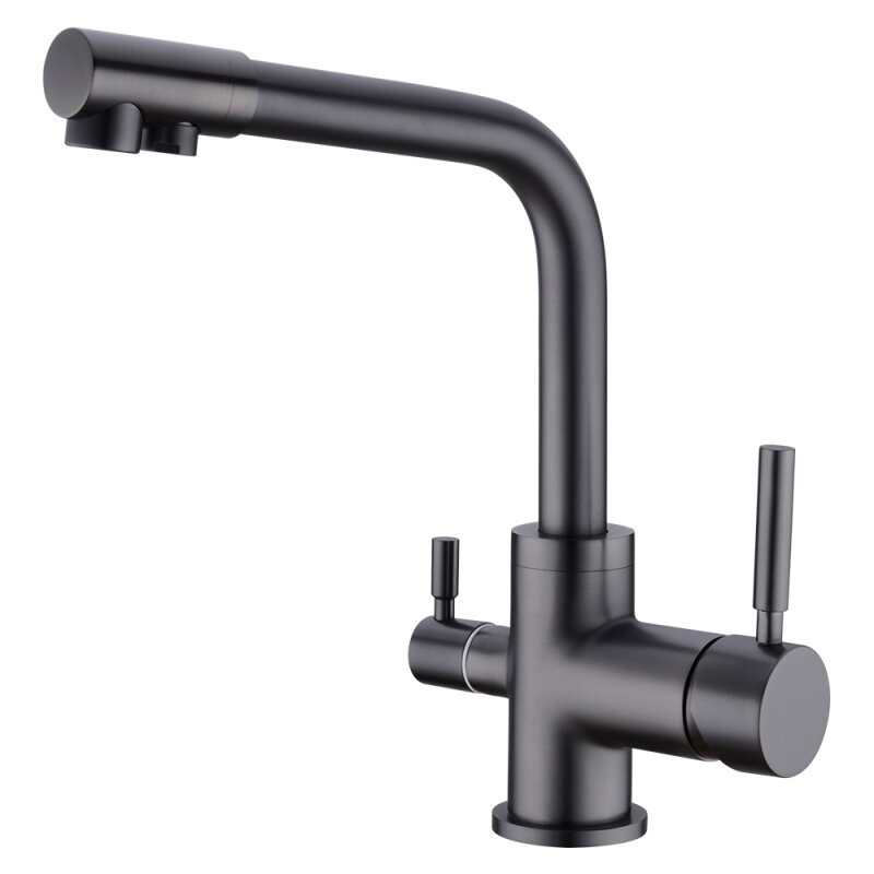 Смеситель для кухни EMAR ECB - 3003N PVD dark