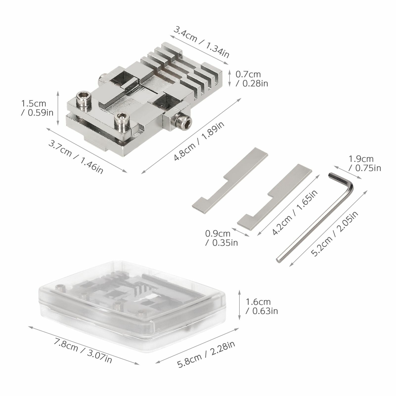 Универсальный зажим для ключниц (дубликаторов ключей)