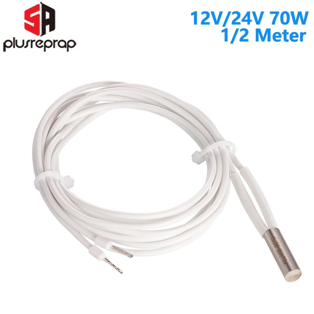 Нагревательный картридж 5Aplusreprap 6х20 мм 24В 70Вт 500°C для 3D-принтера 1PC 24V70W 2Meter