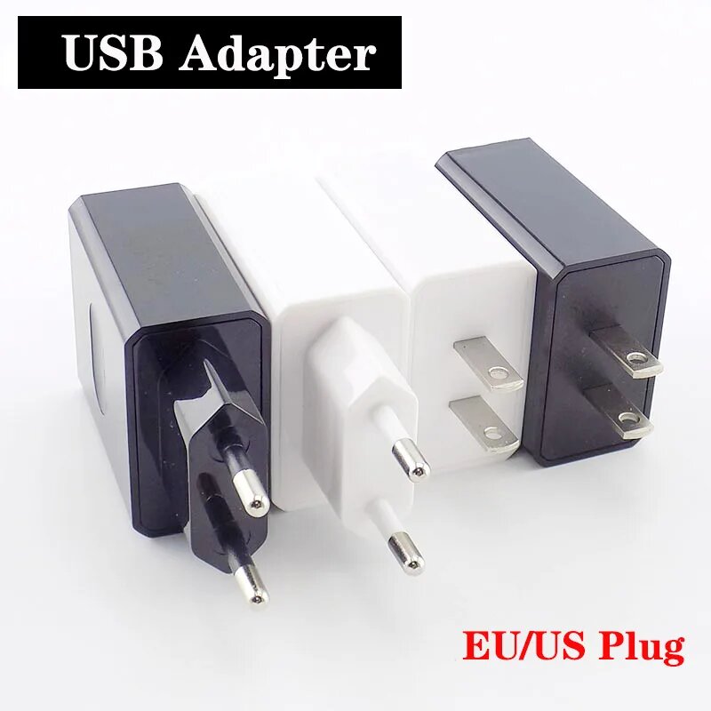 USB-зарядное устройство для телефона 5 В 3 А USB-адаптер Мини-блок питания для путешествий Настольное зарядное устройство для зарядки Power Bank Портативная вилка европейского/американского стандарта E4 ЕС, белый