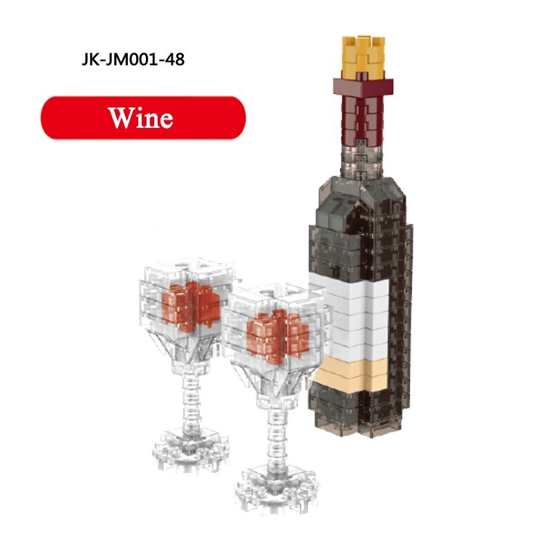 Мини-конструктор "Фаст-фуд" Szxhf Бордовый, Wine