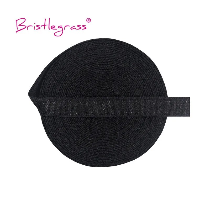 Черная эластичная лента Bristlegrass 10 мм, 2 ярда