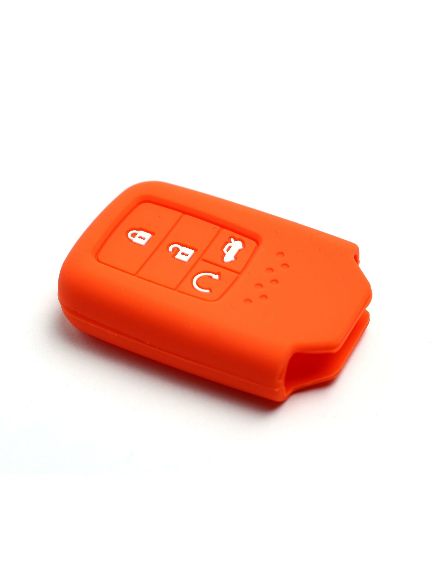 Силиконовый чехол BGT для ключей Honda (Хонда), влагозащитный, ударопрочный, 7х4 см, оранжевый