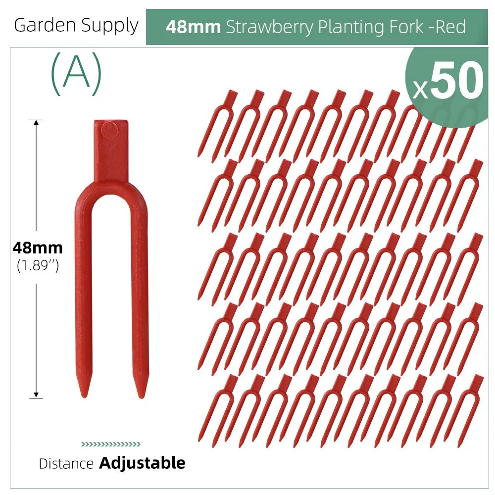 50 шт клубнично-красная посадка фиксирующие зажимы альпинистская поддержка садовая вилка для стебля арбуз крепление приспособление зажим держатель для лозы