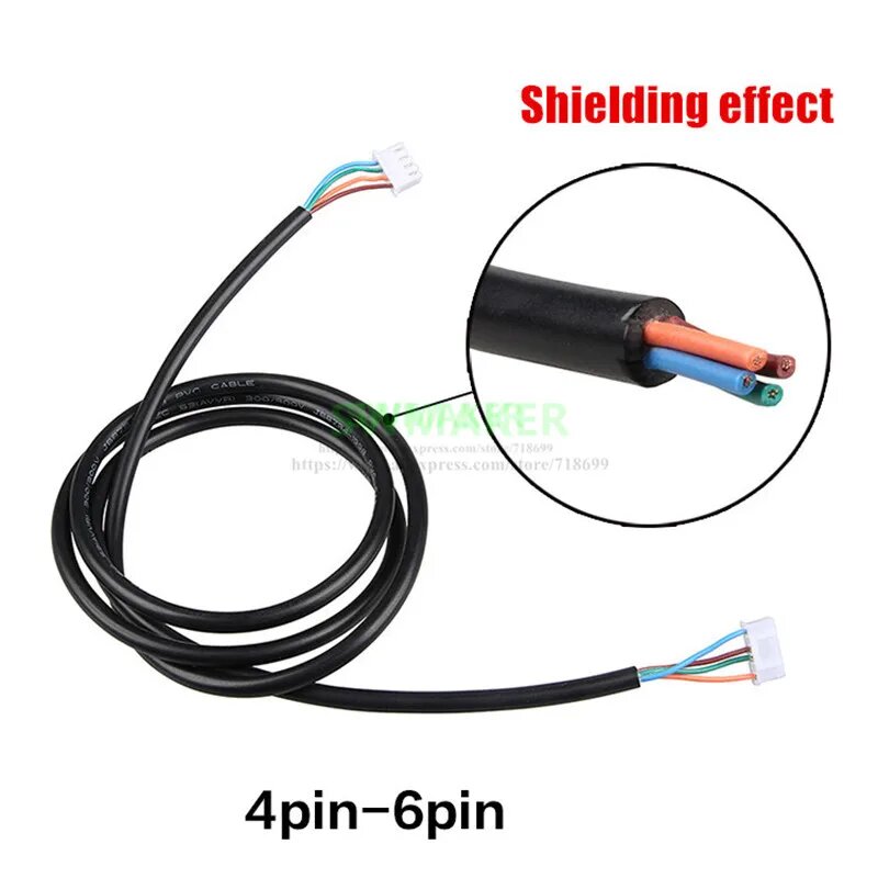 Экранированный кабель для шагового двигателя SEEJIE 4-6Pin XH2.54 1м/2м 2000mm
