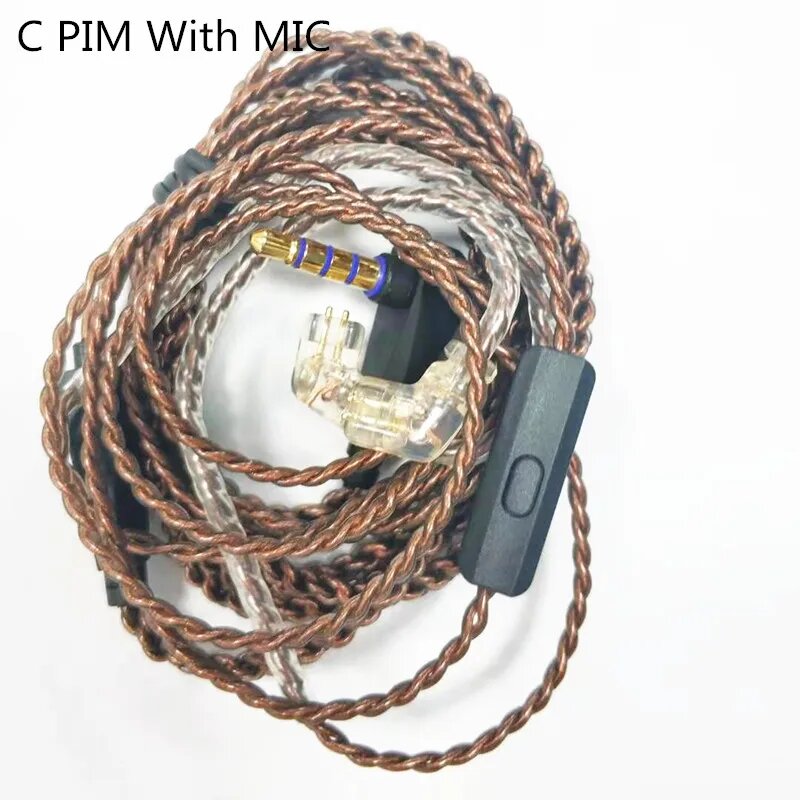 KZ Eerphone кабель для наушников C PIN WITH MIC