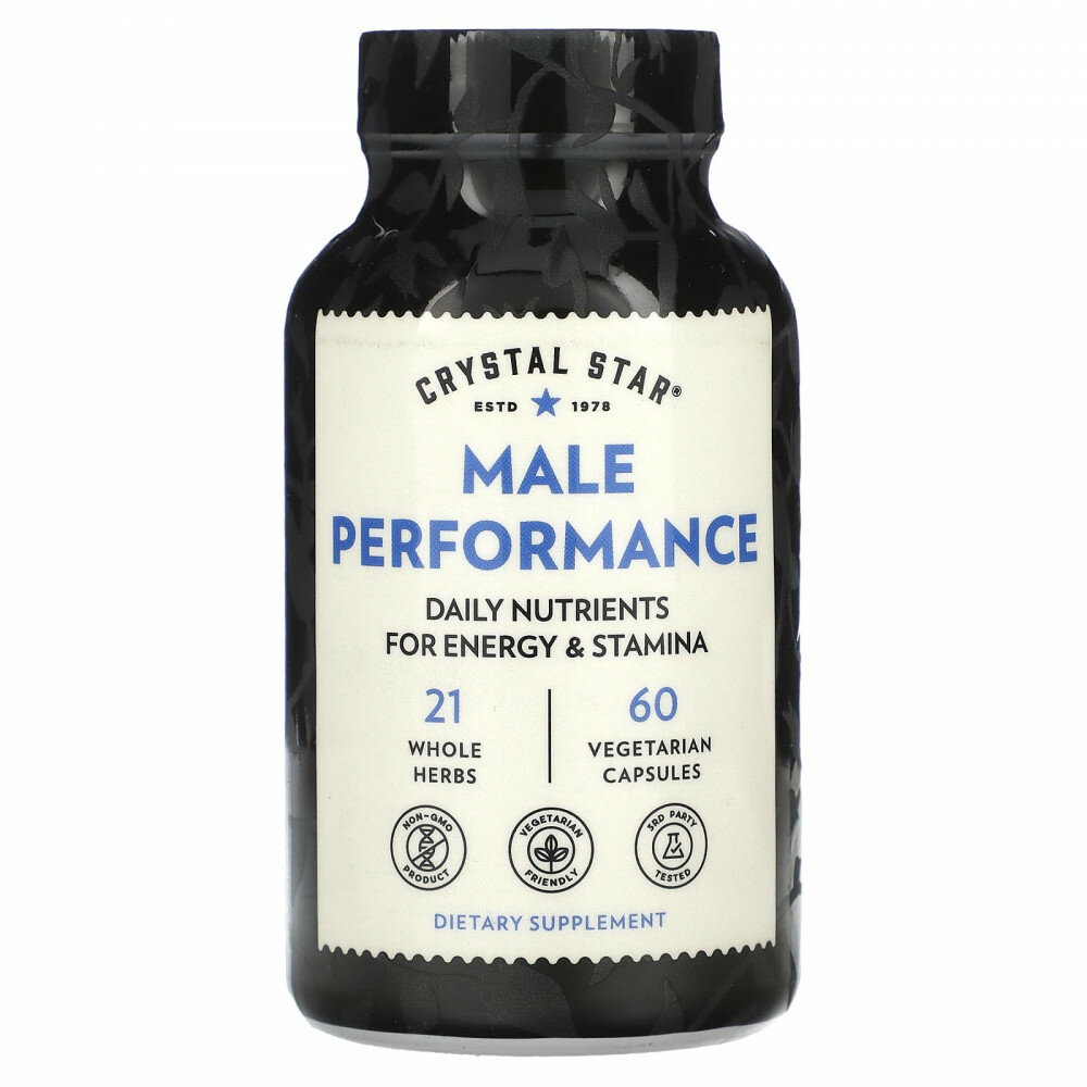 Crystal Star, Male Performance, 60 растительных капсул