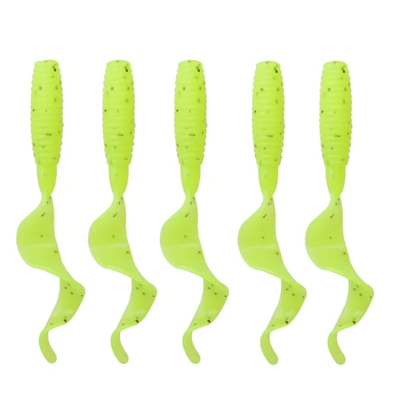 5 шт. силиконовые блесны WDAIREN джиг-воблеры 6 см 1,8 г Зеленый, E