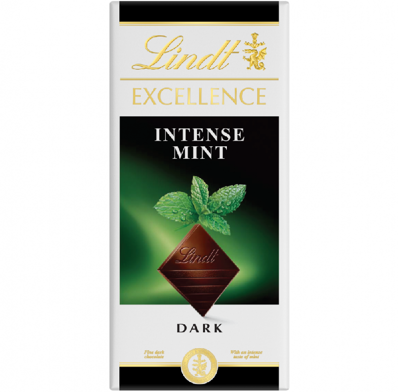 Шоколад LINDT EXCELLENCE MINT Темный с Мятой 100г