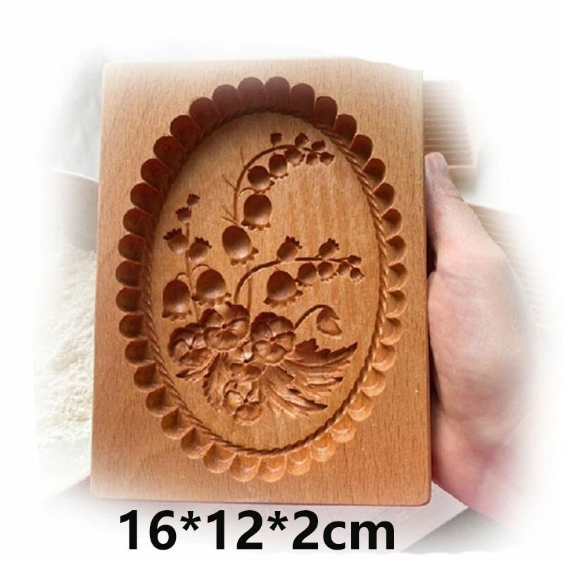 Пряничная доска для печатных пряников Бутон розы парадайз, Текстурра