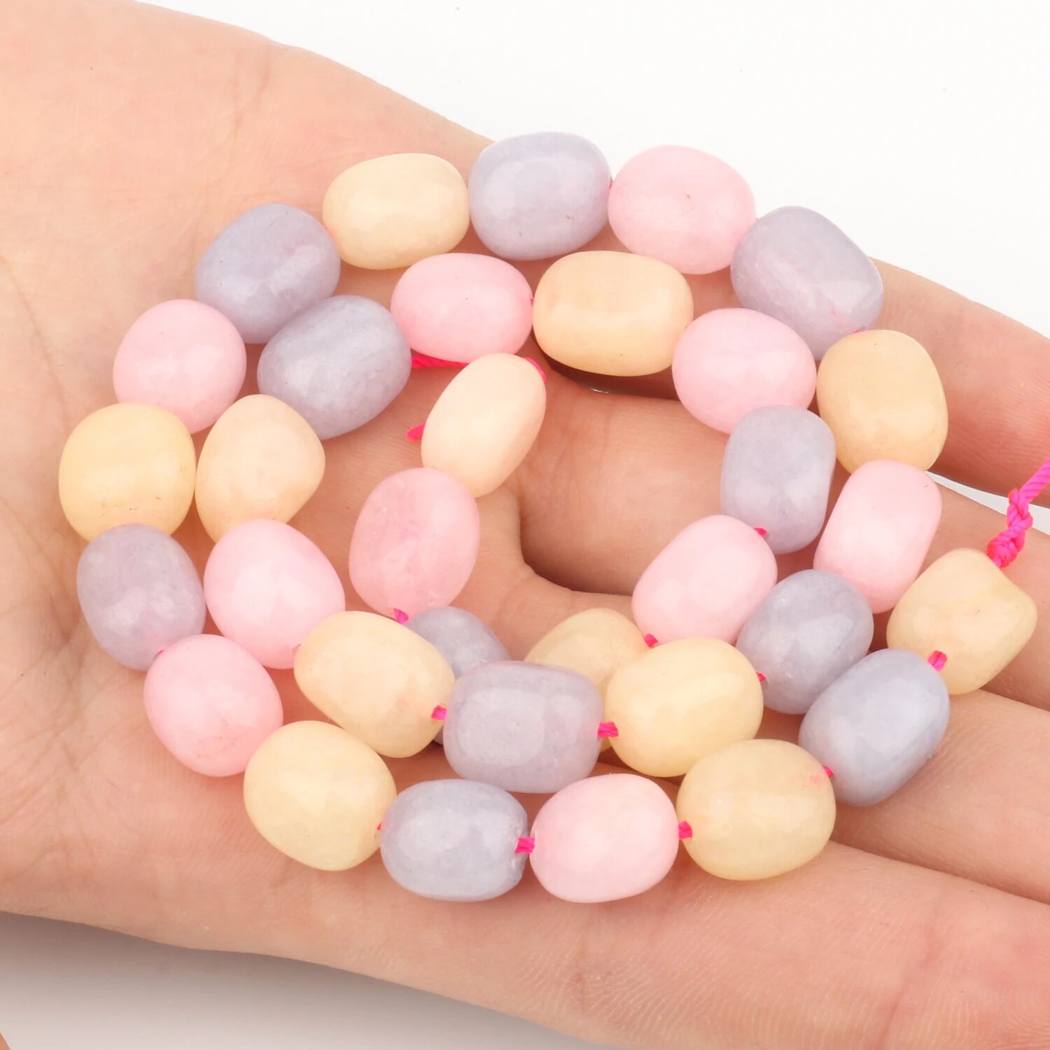 Натуральные бусины Kuoyu аметист, цитрин, оливин, морганит Stone of Morgan