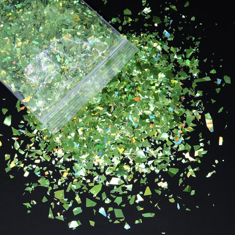 Голографические блестки ADORNOS для эпоксидной смолы 10г Изумрудный, DSP-14