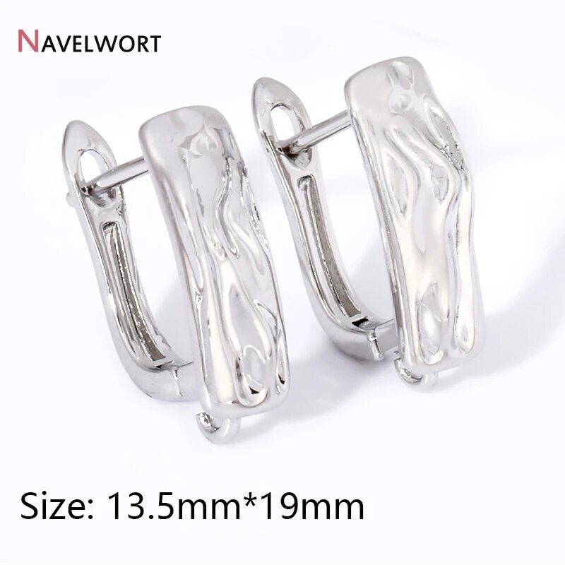 Латунные позолоченные швензы Shvenzy 18 карат 1/2/3 пары 3 Pairs, Rhodium Plated