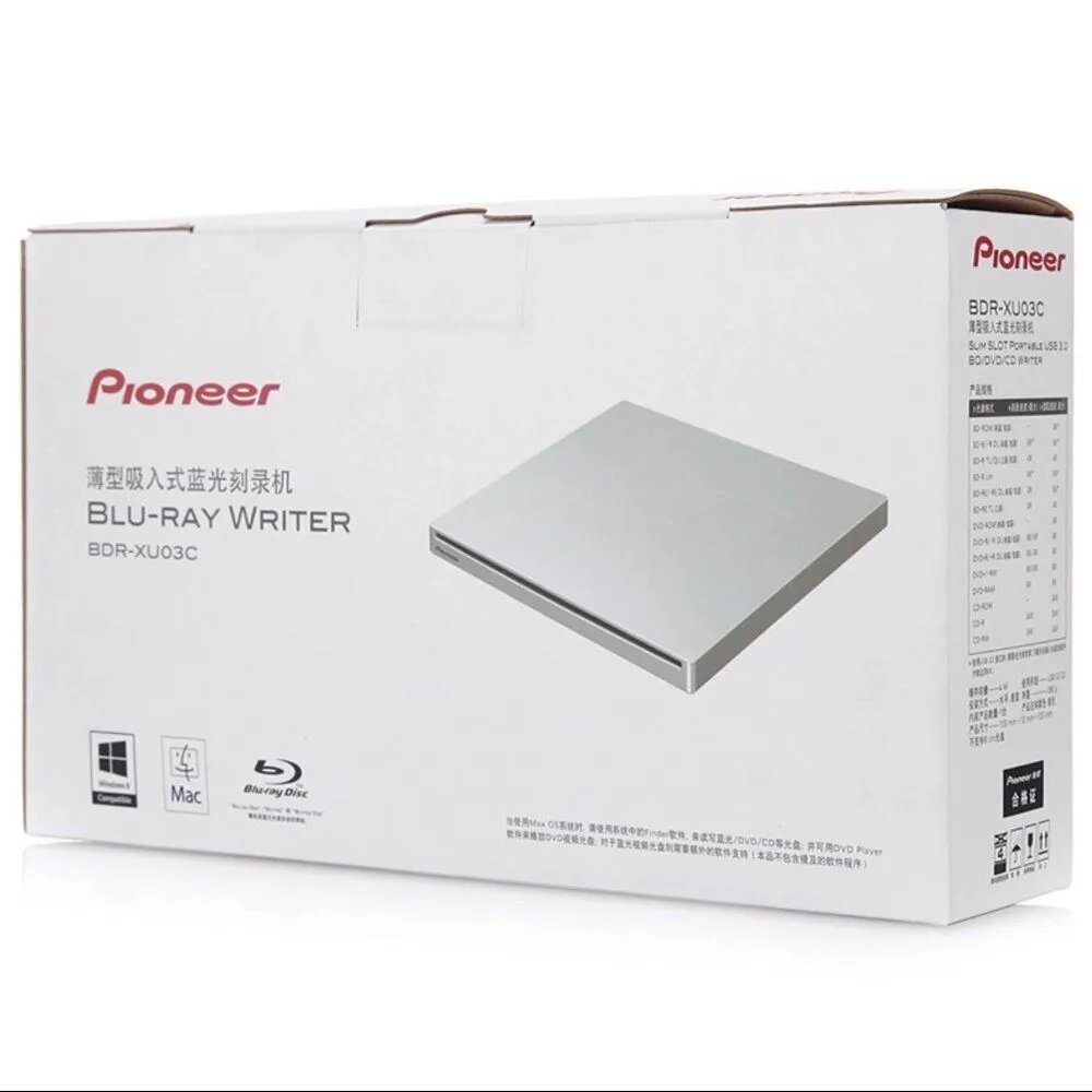 Pioneer Pioneer BDR - XU03C Внешний Blu - ray записывающий аппарат USB 3.0 Интерфейс 6X