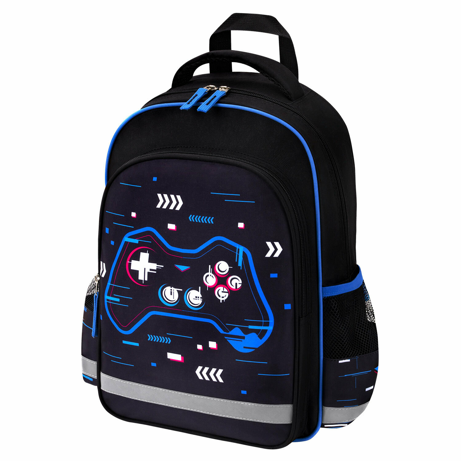 Рюкзак пифагор SCHOOL, 1 отделение, 3 кармана, "Lucky gamer", 38x28х14 см, 273172