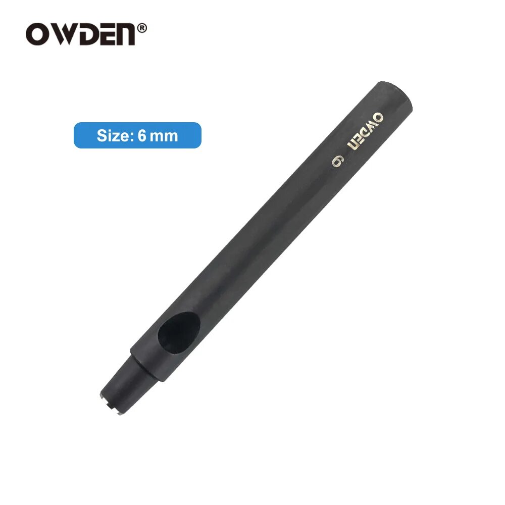 OWDEN Дырокол для кожи, черный, 6 мм