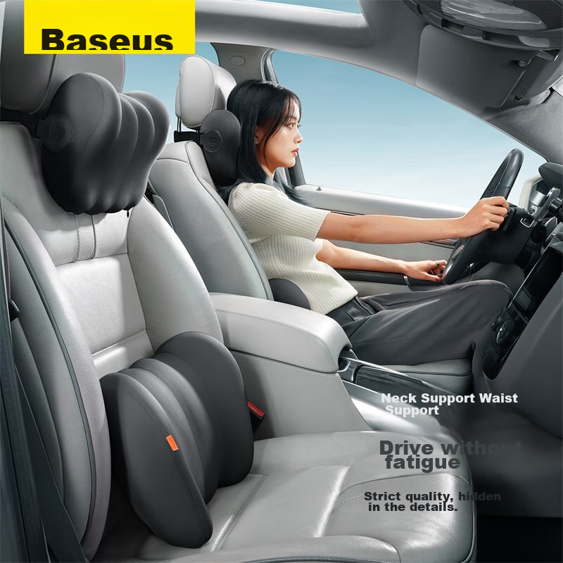 Baseus Car Lumbar Support Cushion, Waist Pad, Office Chair Backrest, Car Seat Cushion, Driving Back Support