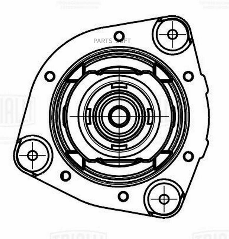 TRIALLI SA-1456 Опора амортизатора для а/м Nissan Qashqai (06-) (перед. прав.) (с подшип.) (SA 1456) ()