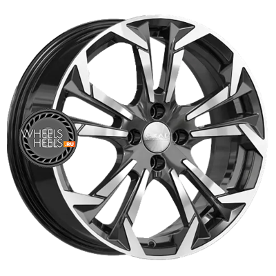 Диск автомобильный литой СКАД Дунай (КЛ364) 17x7 4x100 et43 dia60.1 Алмаз