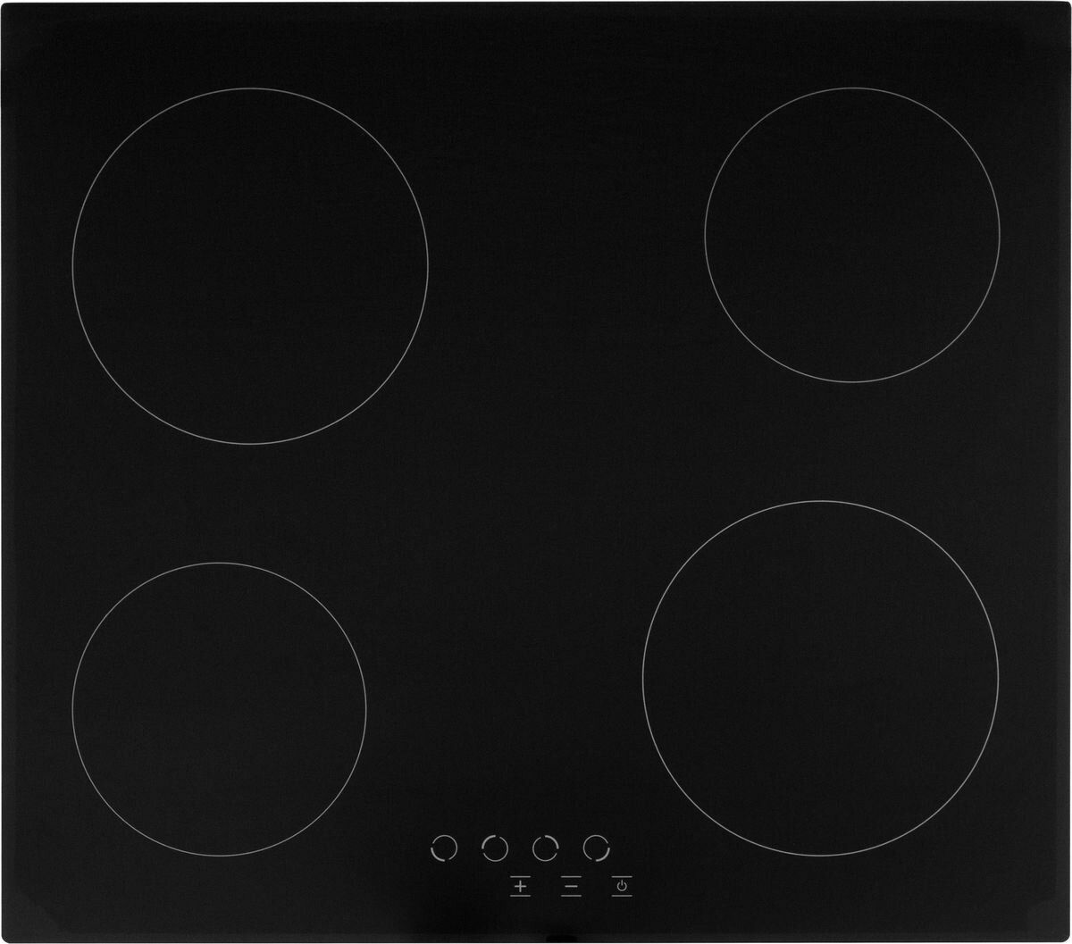 Варочная панель электрическая. Турция! 4 конфорки, 9 уровней мощности, стеклокерамика, сенсорное управление, 5лет гарантии