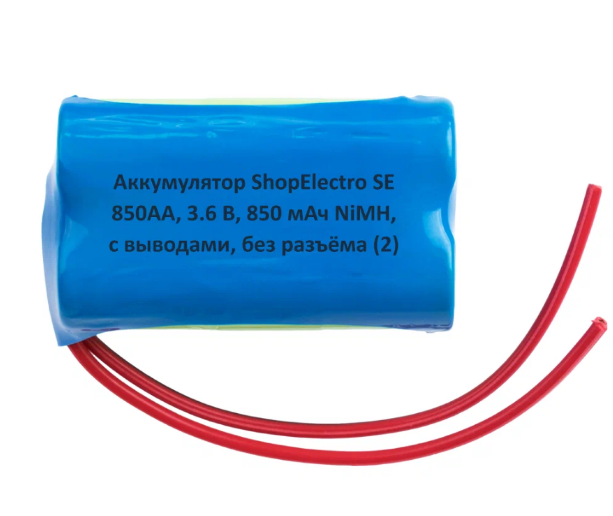Аккумулятор ShopElectro SE 850АА, 3.6 В, 850 мАч/ 3.6 V, 850 mAh, NiMH, с выводами, без разъёма (2)
