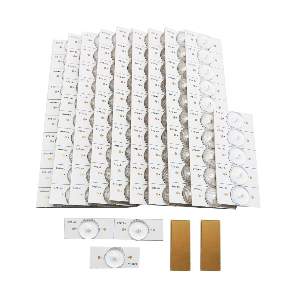 100 шт 6 В SMD лампы бусины с оптической линзой фильтр для 32-65 LED TV ремонт светодиодные ленты части аксессуары