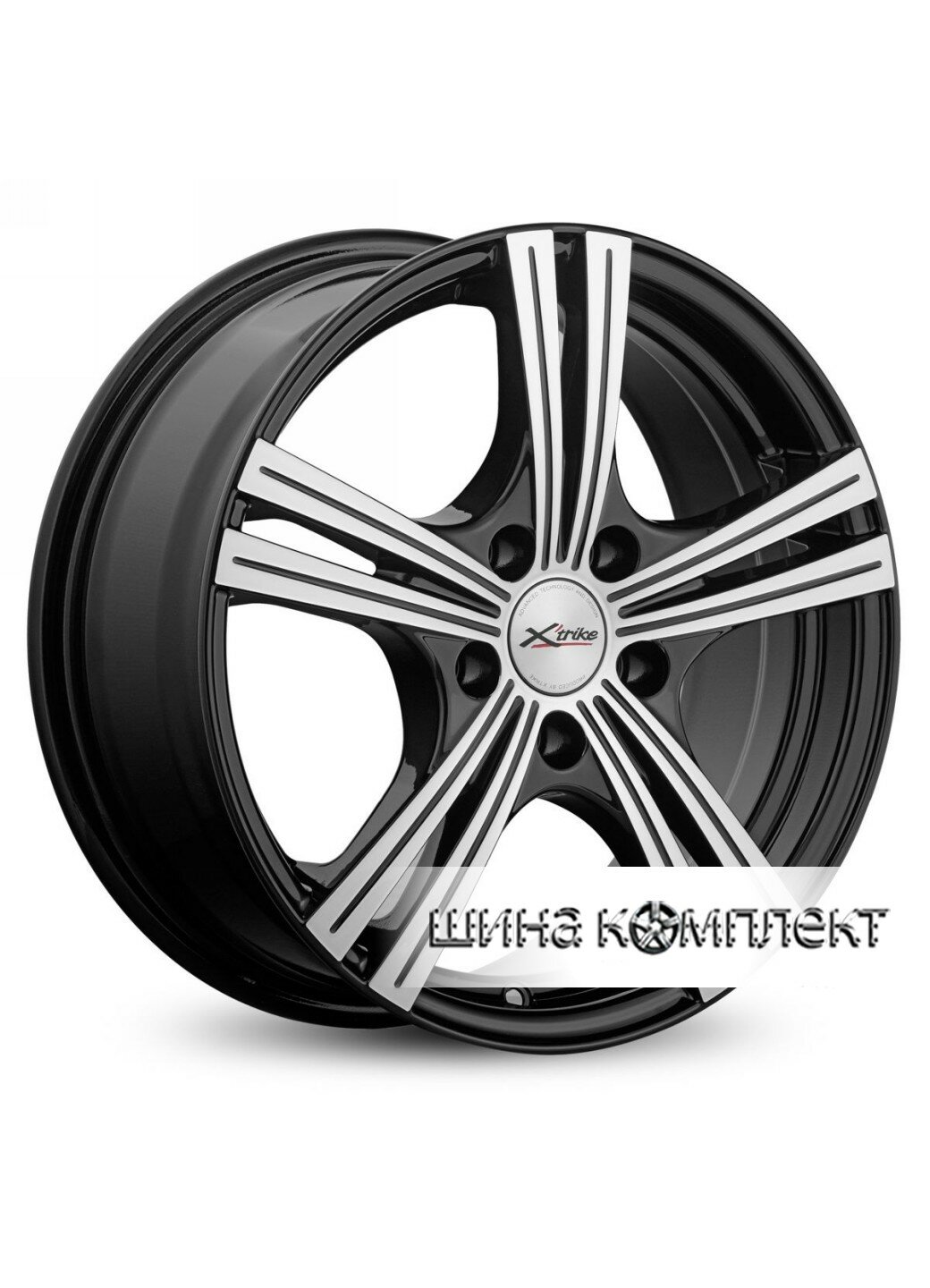 Колесный диск X-trike X-112 6,5x16 5x100 ET45 67,1 BK/FP литой для автомобиля