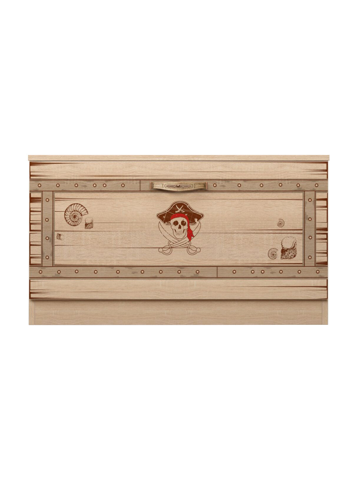 ARNIKA Тумба прикроватная детская, сундук Квест 19 Дуб Сонома, 80х55х46 см