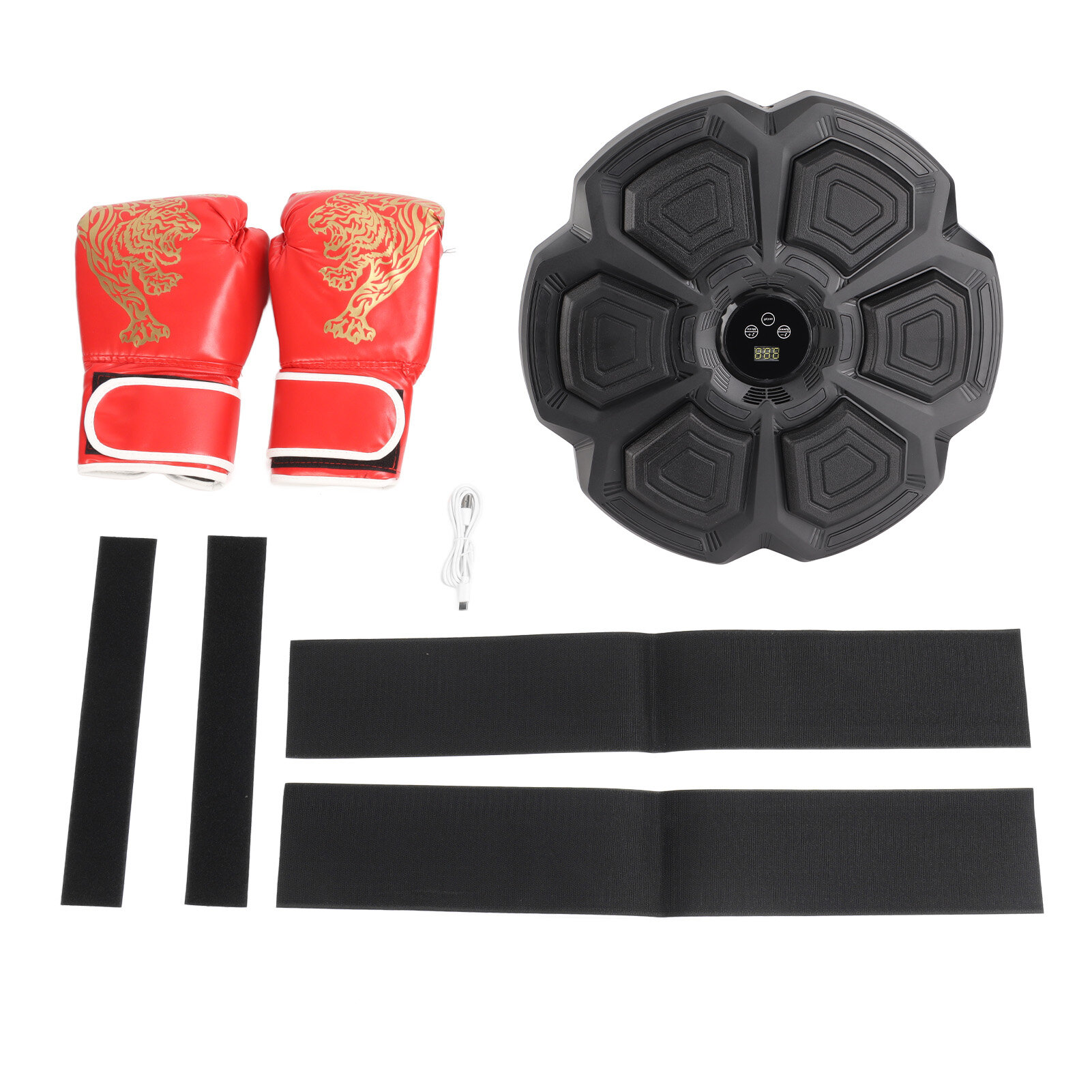 Музыкальный боксерский тренажер, настенная мишень для бокса, интеллектуальная боксерская груша, тренировочное оборудование для дома и для взрослых.