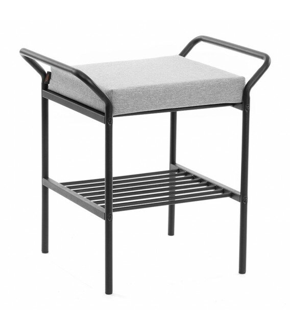 Пуф/стол Ergo/Эрго, рогожка, серо-бежевый