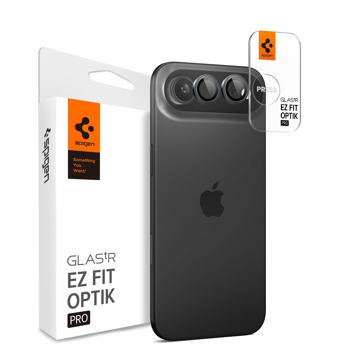 Защитное стекло для камеры Spigen на iPhone Air (AGL10130) Glas.tR EZ Fit Optik Pro 2 шт / Спиген Защитное стекло для камеры для Айфон Аир Серый