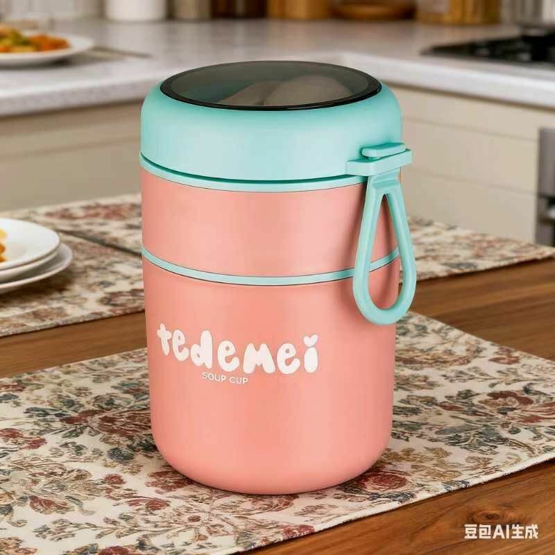 Термос для еды с широким горлом. Контейнер ланч бокс для еды детский/ взрослый. Герметичный термоконтейнер для супа и вторых блюд. 500 мл/710 мл/850 мл