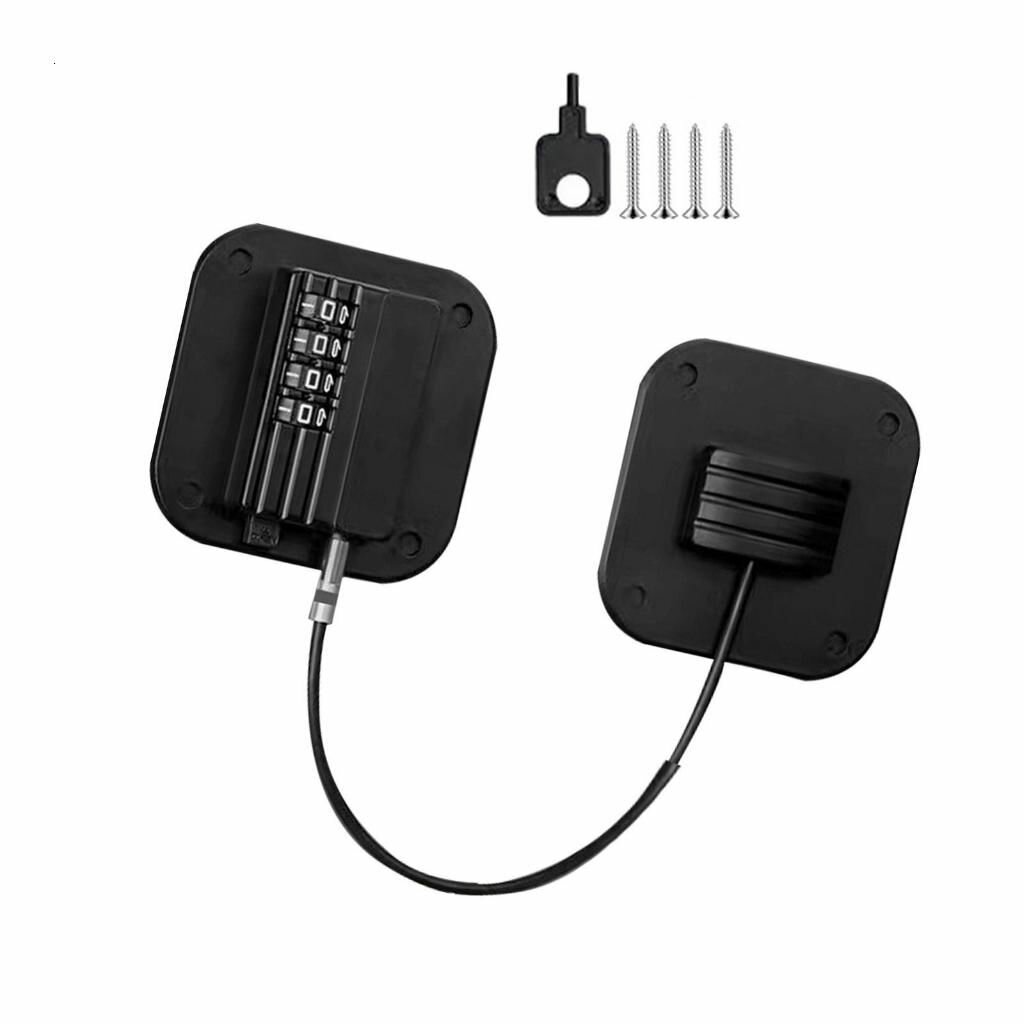 Замок для холодильника с паролем, - Большой черный