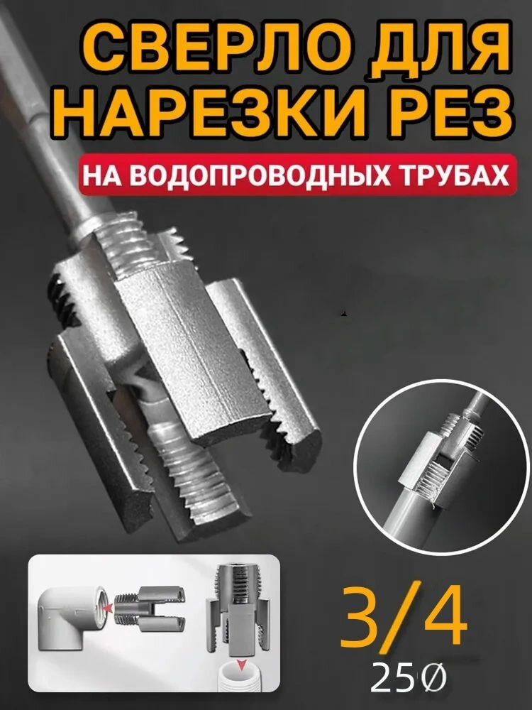 Насадка на шуруповёрт для нарезки резьбы