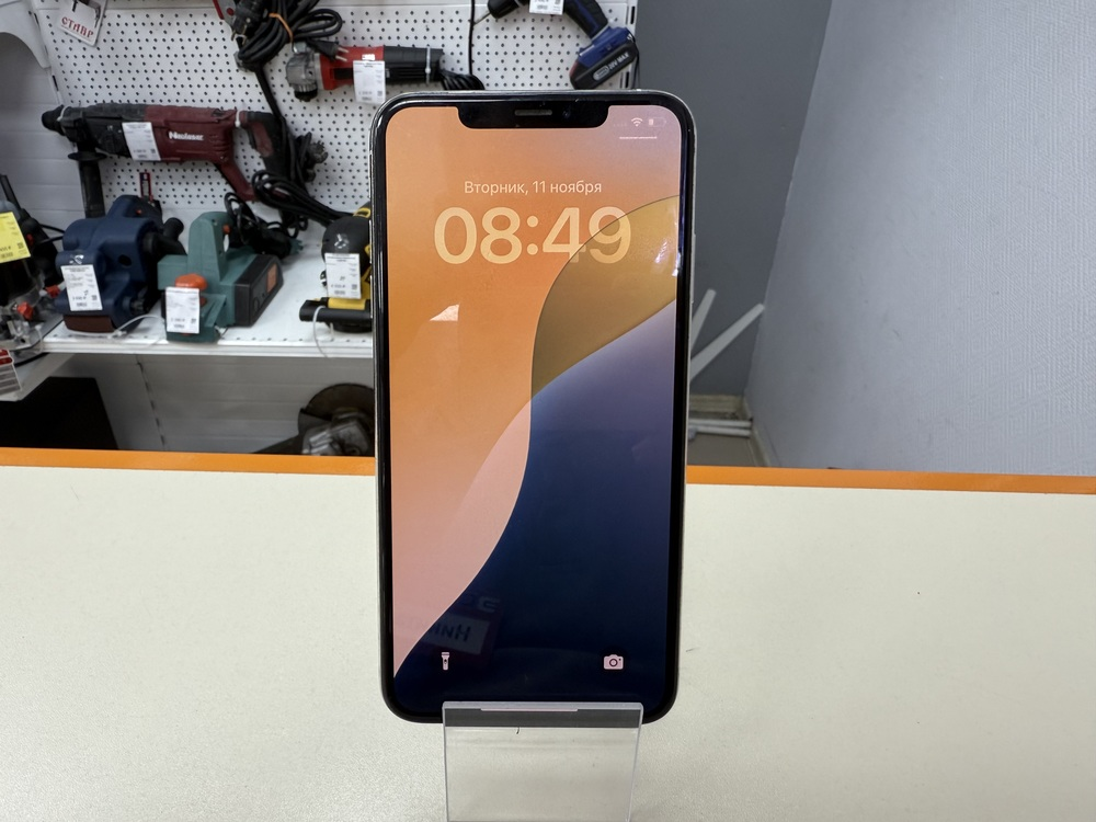 Смартфон Apple iPhone Xs Max 64 ГБ RU, nano SIM+eSIM, серебристый, б/у уценен