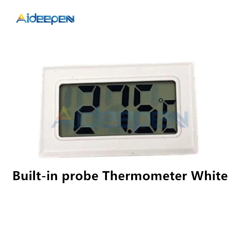 Термогигрометр цифровой Aideepen Белый, Built-in probe