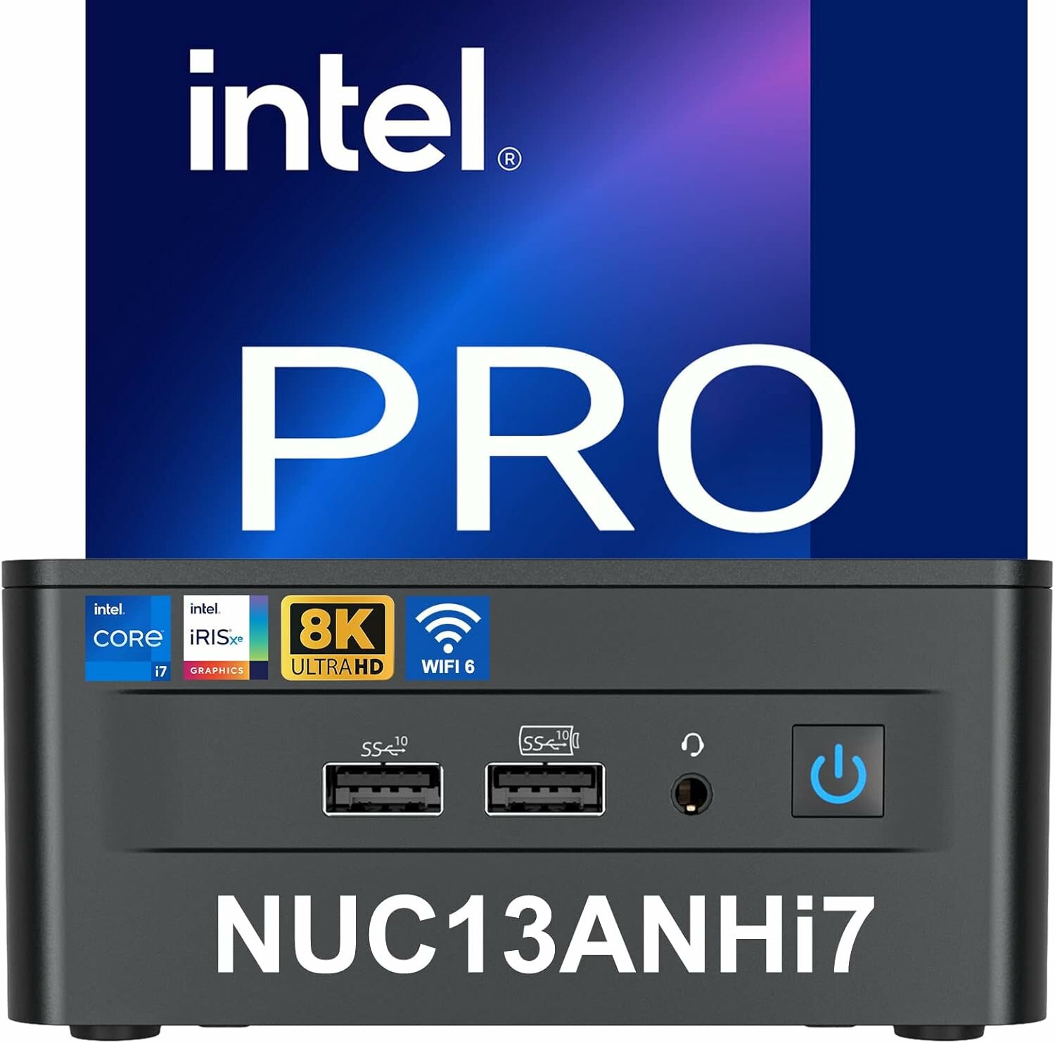 Мини-ПК ASUS NUC Arena Canyon NUC13ANHi7(Core i7-1360P), RAM 64 ГБ, SSD 2048 ГБ, Intel Iris Xe Graphics, Windows 11 Pro