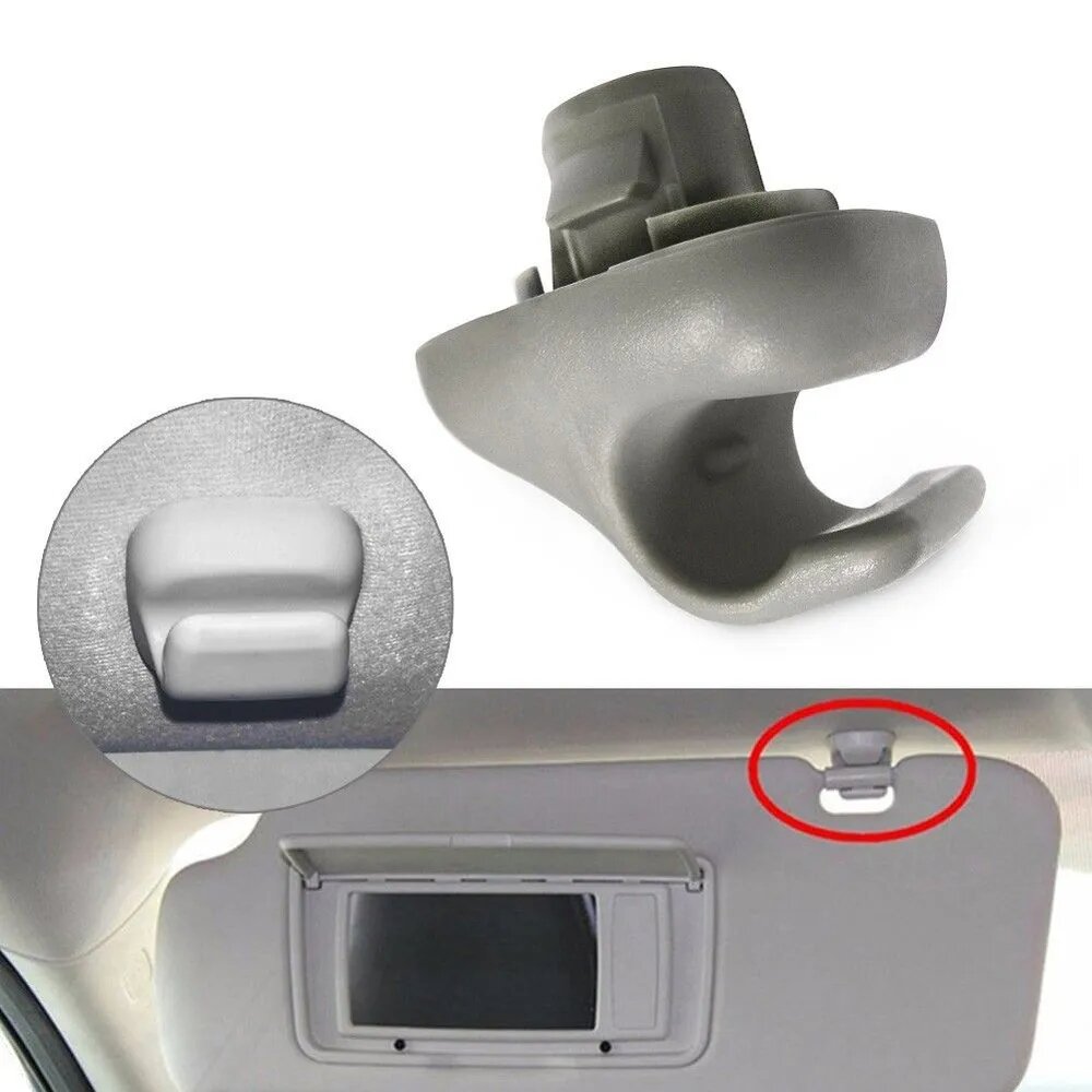 Крепление солнцезащитного козырька автомобиля для Honda 1998 2007 гг, Accord 1996 2004 гг, Civic 2006 2011 гг, серый крючок для крепления солнцезащитного козырька в салоне