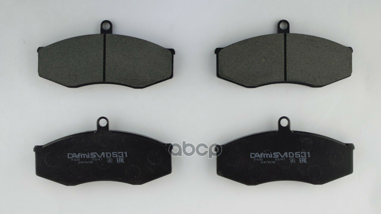 Колодки тормозные дисковые передние для а/м ЗиЛ-Бычок DAFMI DAfmi арт. D531SM