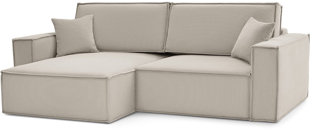 Угловой диван-кровать SOLANA Сидней, 242х89х165 см, универсальный угол, цвет бежевый