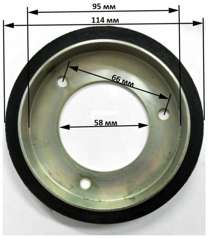 Фрикционный диск / кольцо для снегоуборщика 114x58x16 мм (1501435MA) CHAMPION, ARIENS, CANADIANA, MURRAY, SIMPLICITY, STIGA и пр.