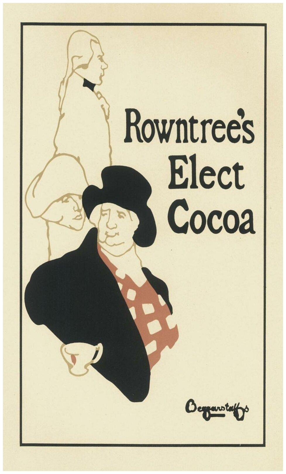 Постер / Плакат / Картина Рекламный плакат - Шоколадный напиток Rowntrees Elect Cocoa 40х50 см в раме