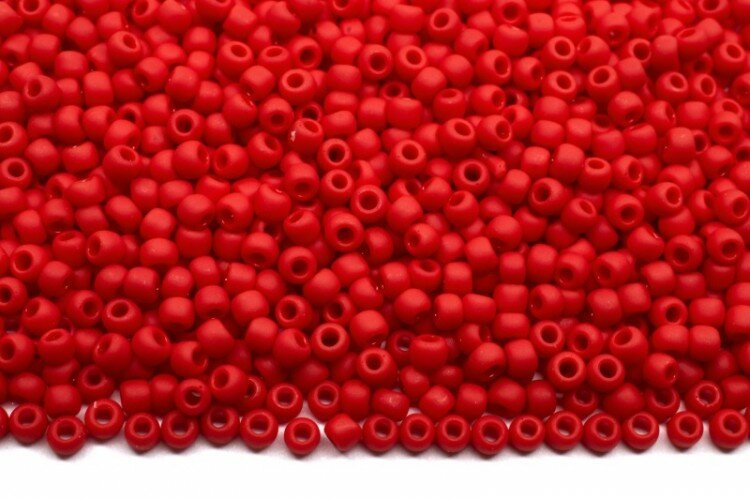 Бисер японский TOHO круглый 11/0 #0045AF вишня, матовый непрозрачный, 10 грамм