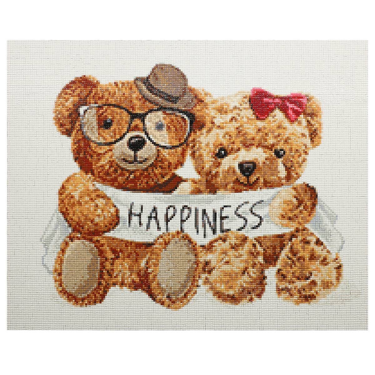 Алмазная мозаика Cristyle 'Мишки', 50*40 см (квадратные стразы)