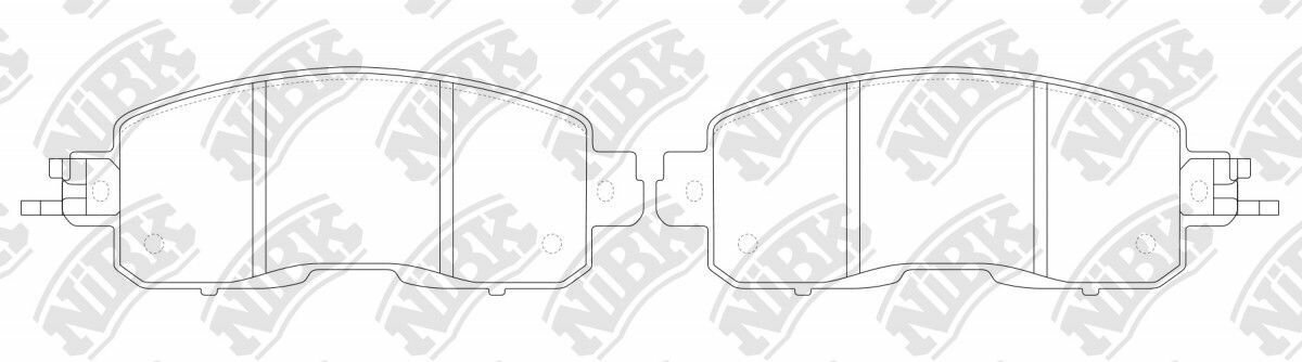 Nibk колодки тормозные дисковые pn2807