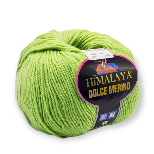 Пряжа HiMALAYA "DOLCE MERİNO" 50% Шерсть мериноса, 50% Микрофибра, 100гр/230м, (59403 Фисташковый) 1 упаковка (10 мотков)